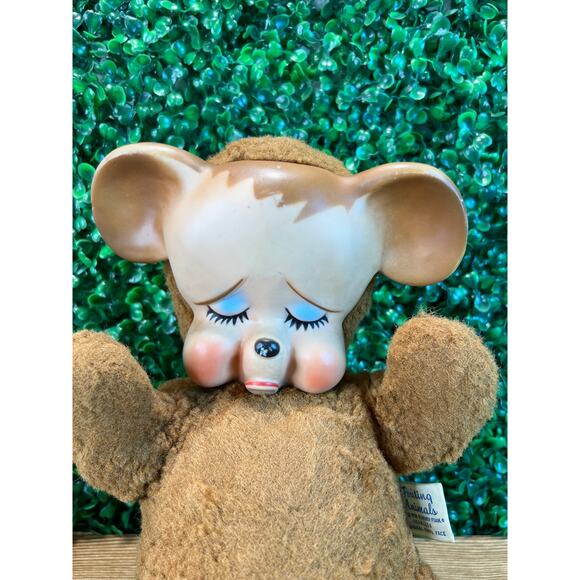 Knikcerbocker | Toys | Vintage Knickerbocker Brown Bear Pouting Rubber ...